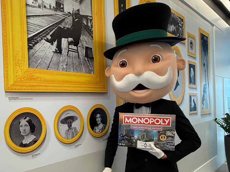 Brightline Welcome Mr. Monopoly to Celebrate Monopoly: Fort Lauderdale ...